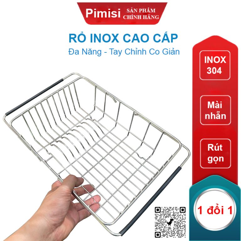 Bồn rửa chén inox 1 hộc lớn Pimisi PR-7846 | Tổng kho tại HN